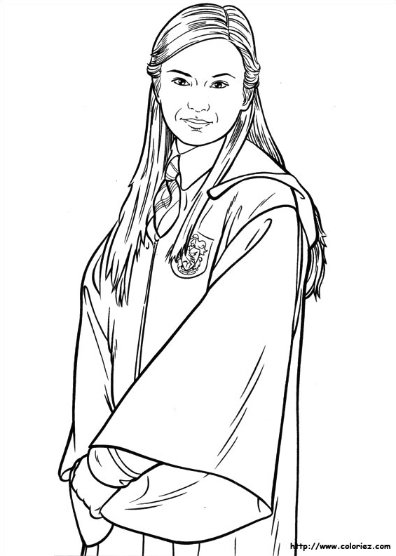 Coloriage Harry Potter Cho Chang